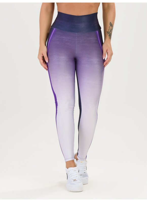 Legging Feminina Fitness Savancini Moonlight Uva
