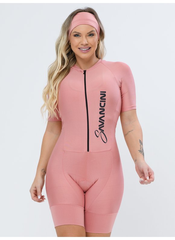 Macaquinho De Ciclismo Feminino - Forro GEL - Mergê Moving Savancini