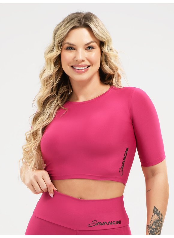 Cropped Feminino Pink Moving Savancini (7708)
